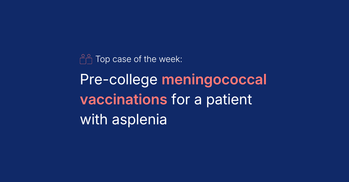 Meningococcal vaccinations in asplenia: what you need to know